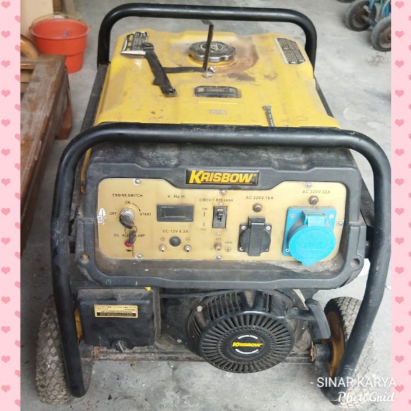 Jual GENSET bensin 8500W KRISBOW Generator Gasoline 8500 watt kondisi ...