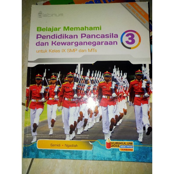 Jual Buku PPKN SMP Kelas IX 9 K13 Revisi Platinum Tiga Serangkai | Shopee Indonesia