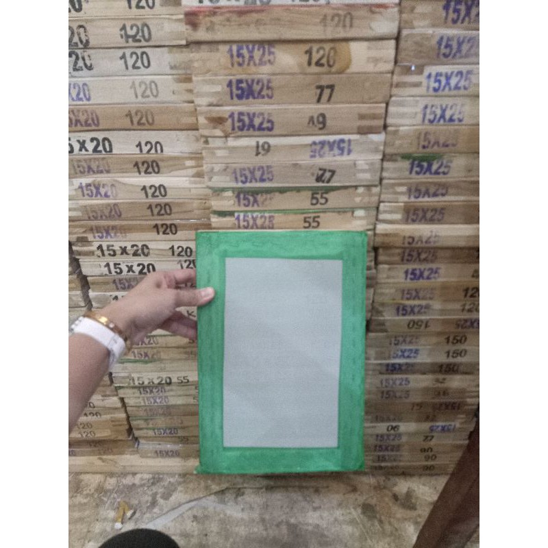 Jual SCREEN SABLON 15x25 T.48,54/55,T.61,T.77,T.90 (PUTIH) | Shopee ...