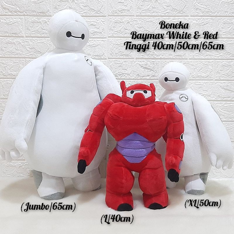 Jual Boneka Baymax White Jumbo Tinggi 65cm XL Tinggi 50cm | Shopee ...