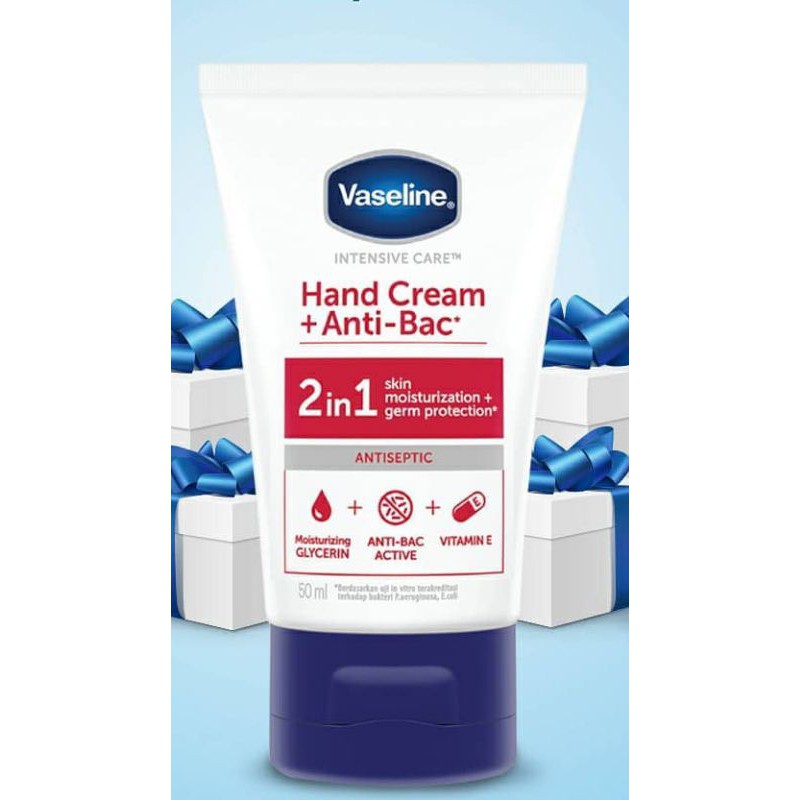 Jual Vaseline Anti Bacterial Hand Cream 50ml ORIGINAL | Shopee Indonesia