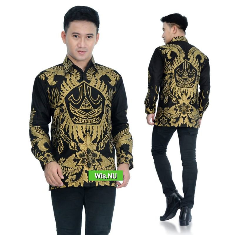 Jual Batik Ansor Banser kemeja NU Batik | Shopee Indonesia