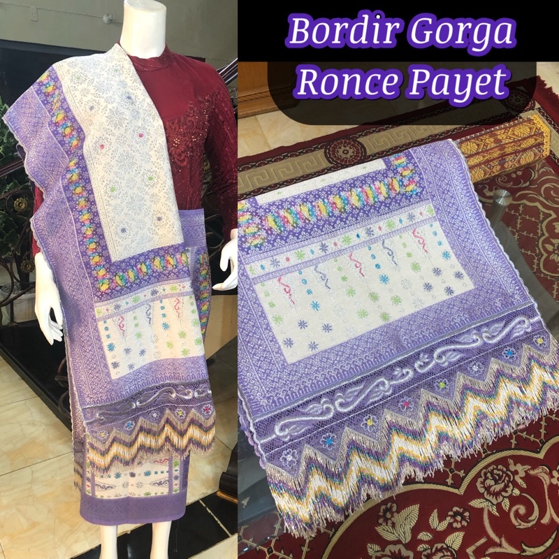 Jual Belum Termasuk songket / RONCE PAYET SELENDANG (upah pasang ronce ...