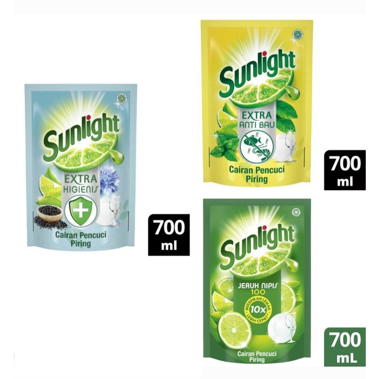 Jual SUNLIGHT sabun cuci piring Refill 650 ml all varian | Shopee Indonesia