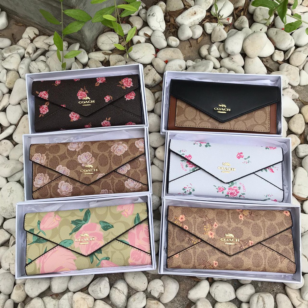 Jual RESTOCK DOMPET WANITA COACH ENVELOPE 2in1 (dompet + dompet kartu ...