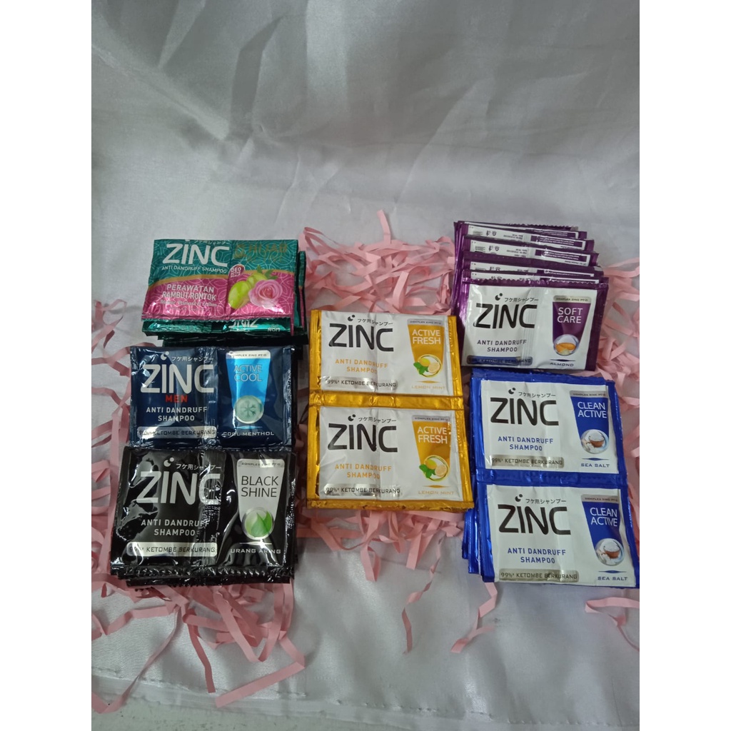 Jual Zinc Shampo All Variant Sachet/12s (Renteng) | Shopee Indonesia