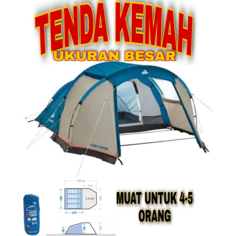 Jual Tenda Camping Kemah Camp Trekking Gunung Ukuran Big Size Jumbo ...