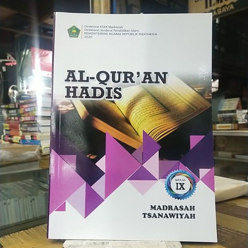 Jual BUKU PAKET AL QURAN HADIS UNTUK KELAS 9 MADARASAH TSANAWIYAH. | Shopee Indonesia