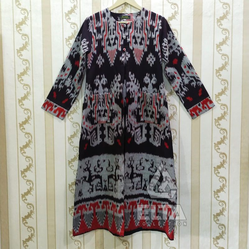 Jual cardigan tenun terkini motive etnik | Shopee Indonesia