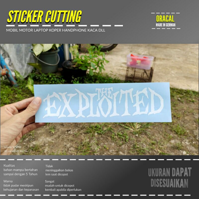 Jual STIKER THE EXPLOITED STICKER CUTTING TRANSPARAN BAHAN ORACAL ...