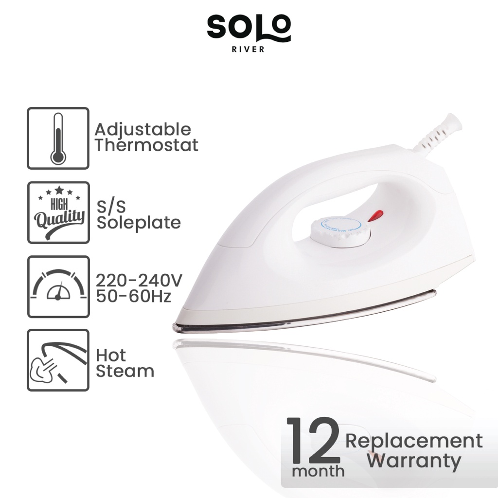 Jual SOLO RIVER Setrika Listrik Iron Anti Lengket | Shopee Indonesia