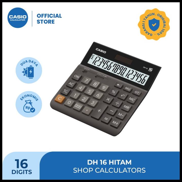 Jual Casio Dh-16 -Hitam - Kalkulator Kantor - 16 Digit | Shopee Indonesia