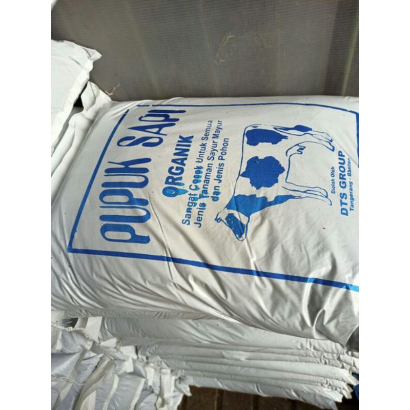 Jual Pupuk kandang organik kohe sapi merk DTS 1 karung (sak) | Shopee ...