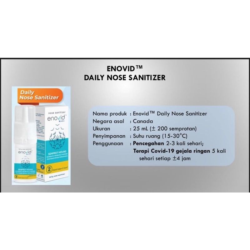 Jual Enovid Nasal Spray ready stok | Shopee Indonesia