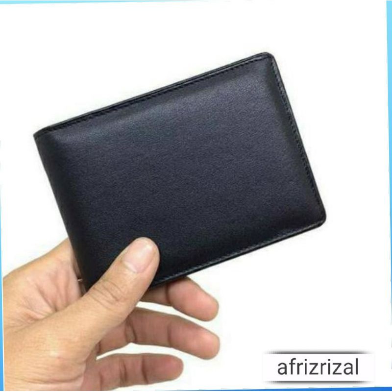 Jual Dompet Kulit Asli Model Mini Slim Ukuran Kecil 8X10 CM Warna Hitam ...