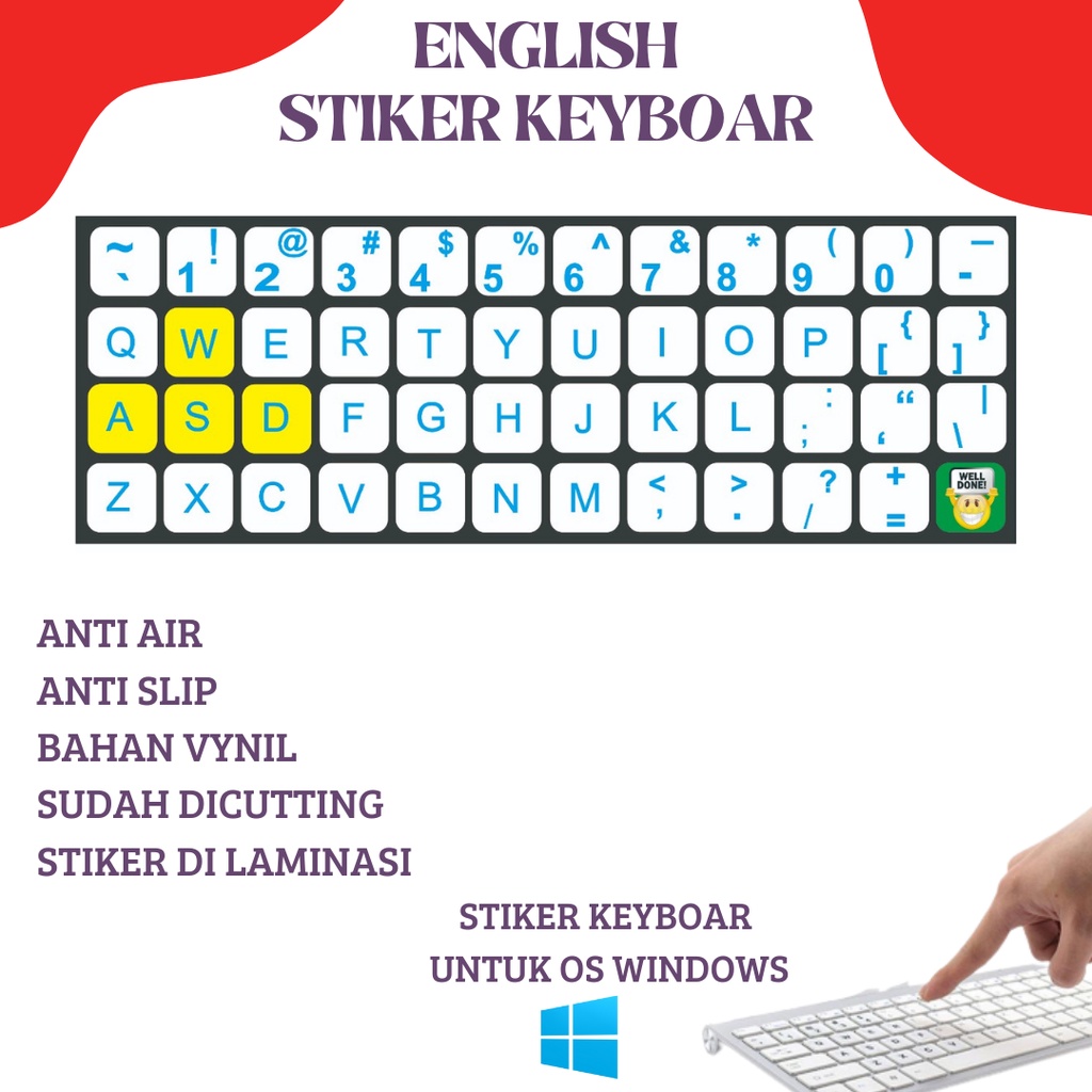 Jual stiker keyboard inggris COVER KEYBOARD | Shopee Indonesia