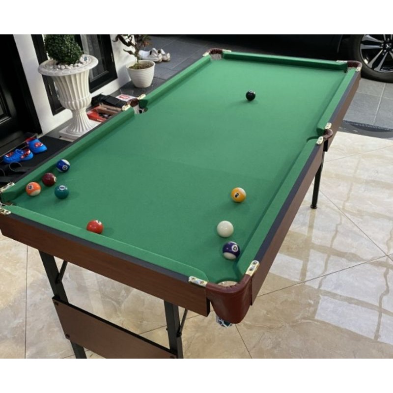 Jual billiard biliard bilyard pool table 6ft Original import | Shopee ...