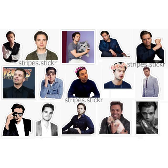 Jual Sebastian Stan sticker pack | Shopee Indonesia