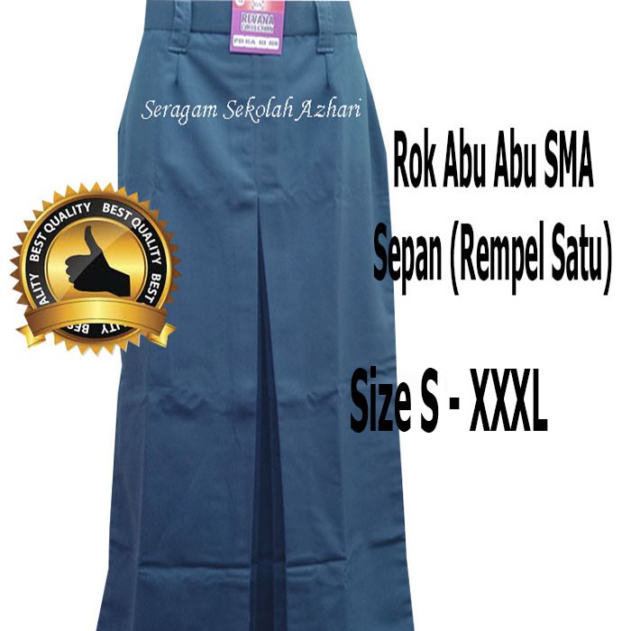 Jual Rok Span SMA Abu Panjang-Rok Span Sekolah SMA-Rok Sekolah SMA- Rok SMA-Seragam Sekolah SMA ...
