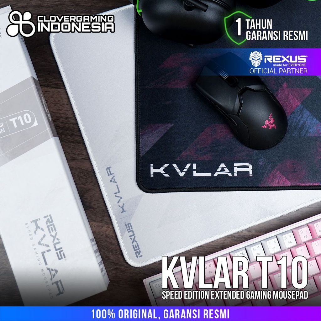 Jual Rexus KVLAR T10 Speed Edition XL - T-10 T 10 Gaming Mousepad ...