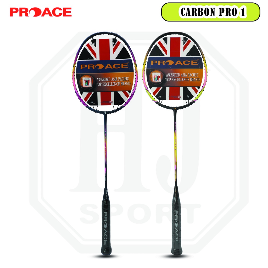 Jual Raket Badminton Original Pro Ace Carbon Pro 1 Bonus Komplit ...
