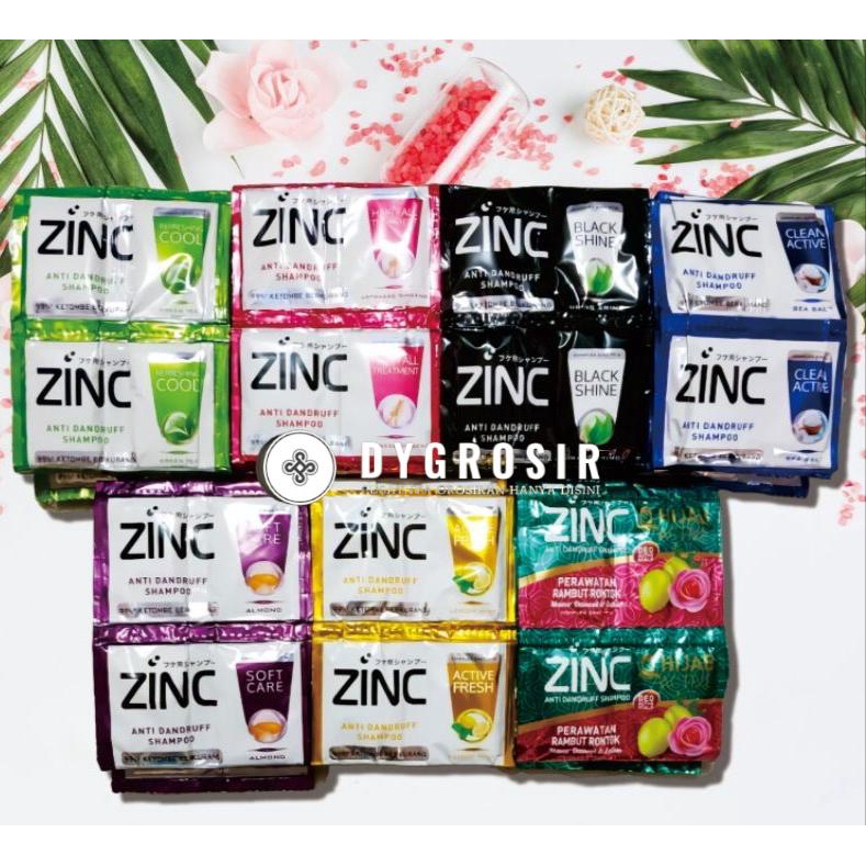 Jual DY ~ SHAMPOO ZINC SACHET 10 ML 1 RENTENG 12 SACHET 24 PCS - ALL ...
