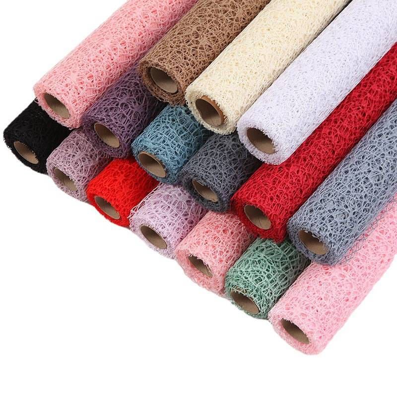 Jual Jaring Buket Bunga Model Spiderman Bulat Poly Net Round Korean ...