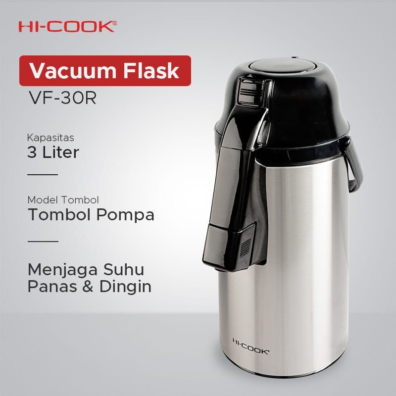 Jual VACUUM FLASKS HI-COOK UKURAN 3 LITER | Shopee Indonesia