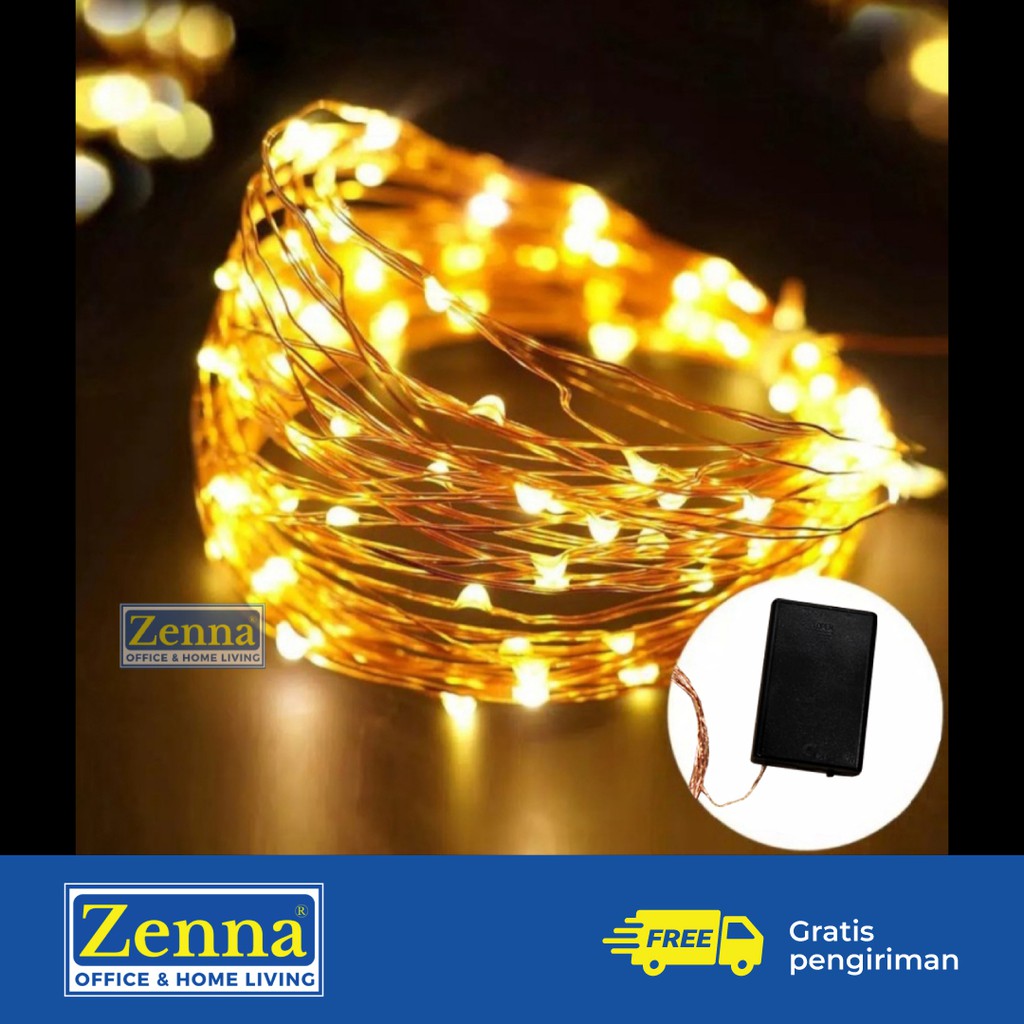 Jual Zenna string lights 101 LED 10 meter / lampu hias / lampu dekorasi LED | Shopee Indonesia