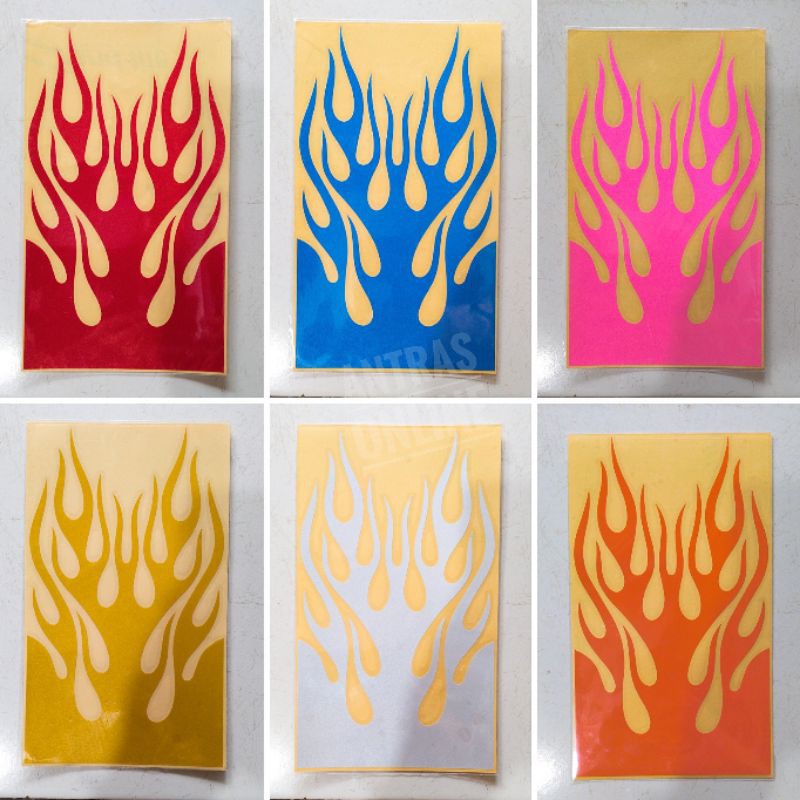 Jual Stiker Motif Api Reflektif - Cutting Sticker Motor Mobil Laptop ...