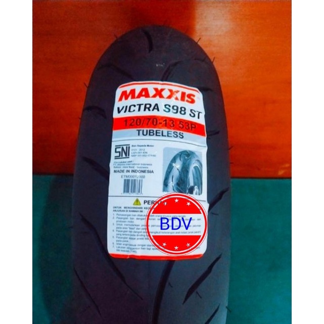 Jual Ban MAXXIS (TL) 120/70-13 MA-F1ST/ Victra S98 (Ring 13 NMAX ...