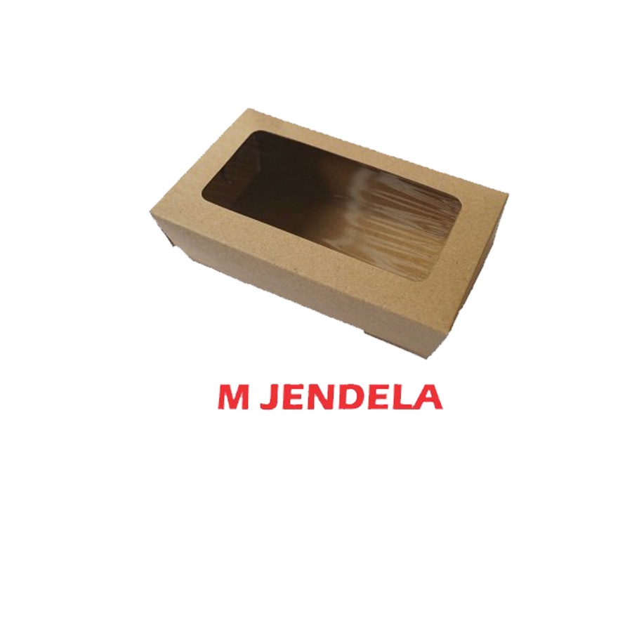 Jual PAPER LUNCH BOX JENDELA UKURAN M BAHAN KRAFT / KRAFT FULL LAMINASI ...