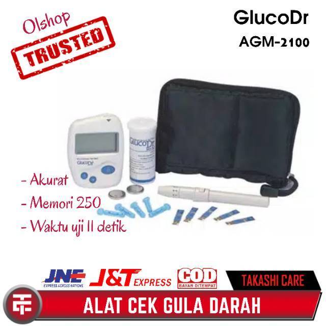 Jual ALAT CEK GULA DARAH BIO SENSOR GLUCODR GLUCO DR AGM 2100 NO STRIP ...