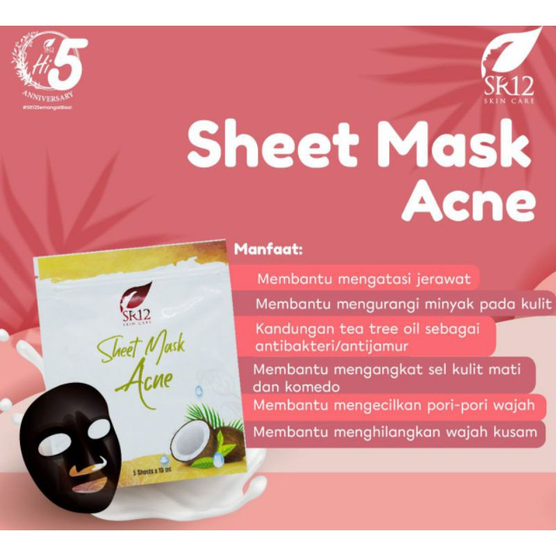 Jual Sheet Mask Acne(5 sheets x 10ml) | Shopee Indonesia