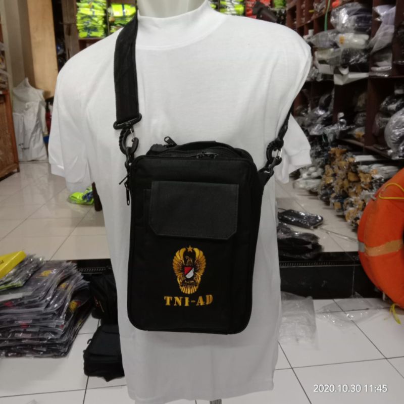 Jual tas Intel TNI AD / tas Pria logo TNI AD / tas slempang Kotak TNI ...