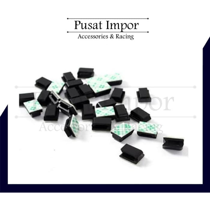 Jual Penjepit Kabel - Klip tempel perekat kuat - Klip Penjepit Holder ...
