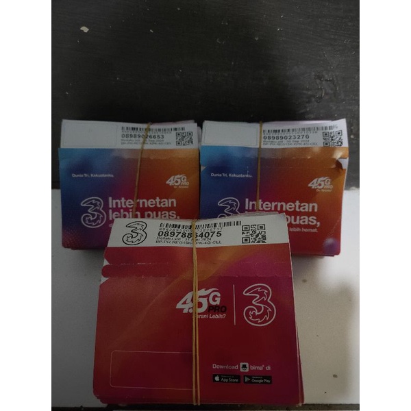 Jual kartu perdana tri / three | Shopee Indonesia