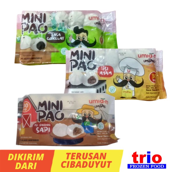 Jual Umiami Mini Pao Rasa Coklat Ayam Sapi isi 30 pcs / Bakpao Mini ...