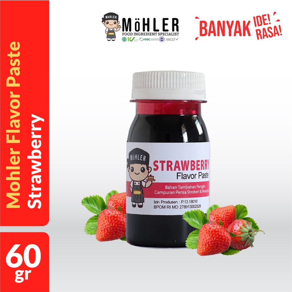 Jual MOHLER Pasta perisa pewarna STRAWBERRY | Shopee Indonesia