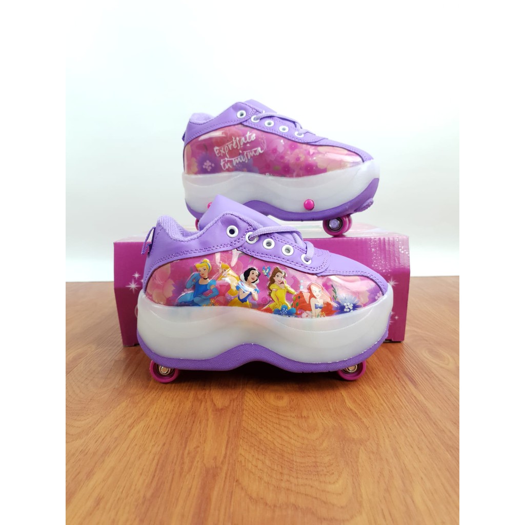 Jual Sepatu Roda anak LED KELILING Frozen,LOL,Princess,Little Pony ...