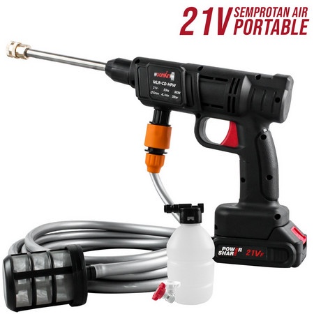 Jual CORDLESS JET CLEANER 21V JLD MESIN CUCI MOTOR MOBIL AC STEAM ...