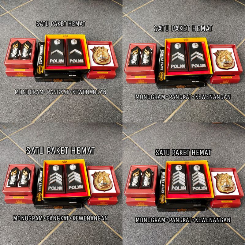 Jual satu paket hemat pangkat Bripda,Briptu,brigadir,Bripka full ...