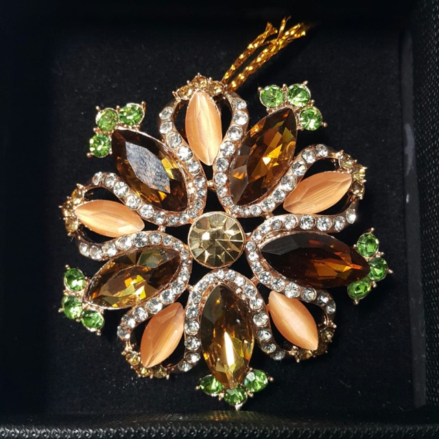 Jual Asfour Crystal Brooch | Bros Kristal Asli Made in Egypt | Shopee ...