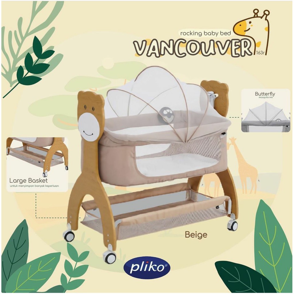 Jual Box Bayi Pliko Vancouver Rocking Baby Bed Music Light Ayunan ...