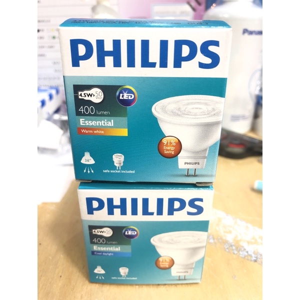 Jual lampu halogen philips led mr 16 / lampu MR16 philips 4.5 watt 220v ...