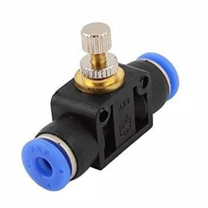 Jual Pneumatic speed control selang 10mm fitting push in tubing ...