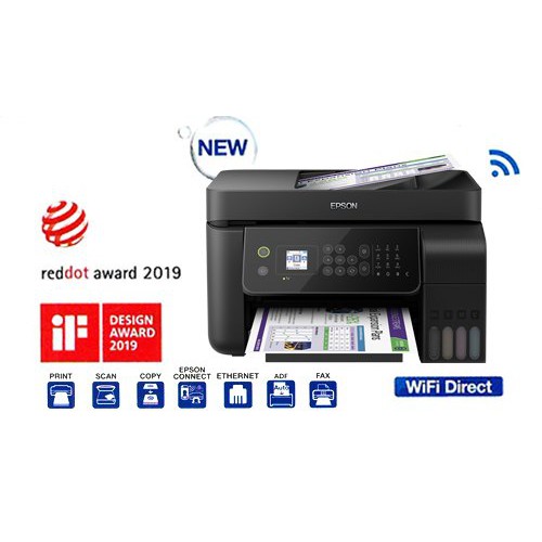 Jual EPSON PRINTER L5190 PRINT SCAN COPY FAKS WIFI ADF COLOR | Shopee ...