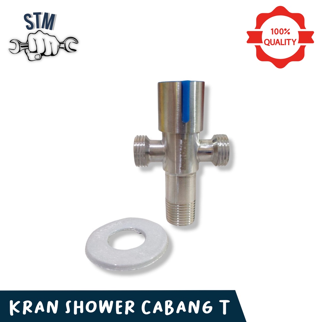 Jual STOP KRAN STAINLESS / KRAN SHOWER CABANG T SMART CHOICE | Shopee ...