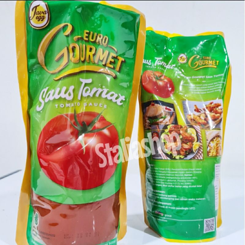 Jual Saus sambal Euro Gourmet 1kg / 500gr Saus Tomat Saus Extra Pedas ...