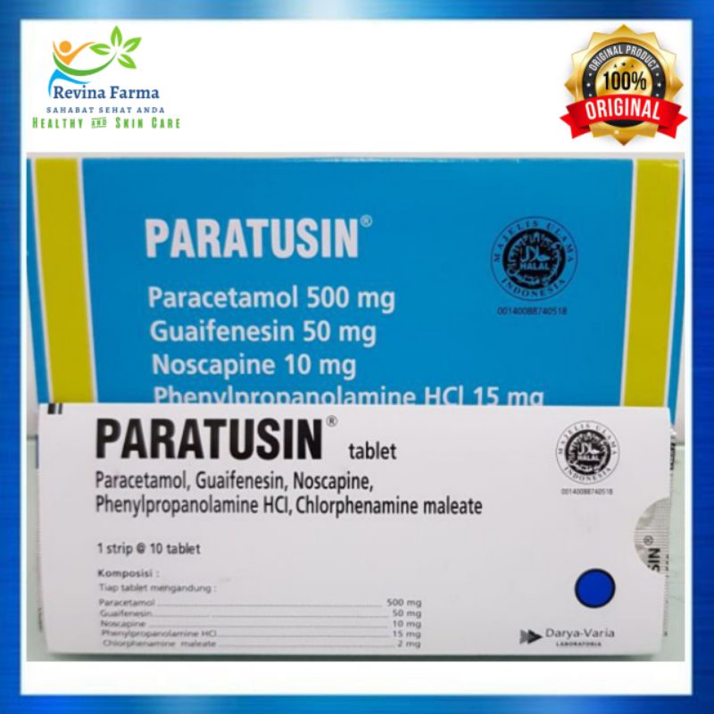 Jual Paratusin Tablet 1 Strip isi 10 Tablet Obat Batuk, Pilek, Flu ...
